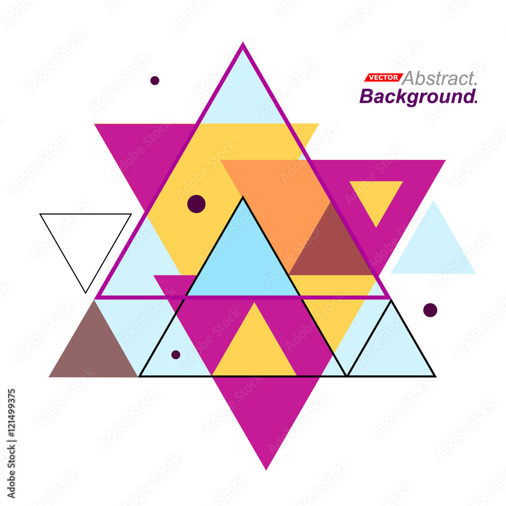 Abstract composition. Minimalistic fashion backdrop design. Hexagram ...