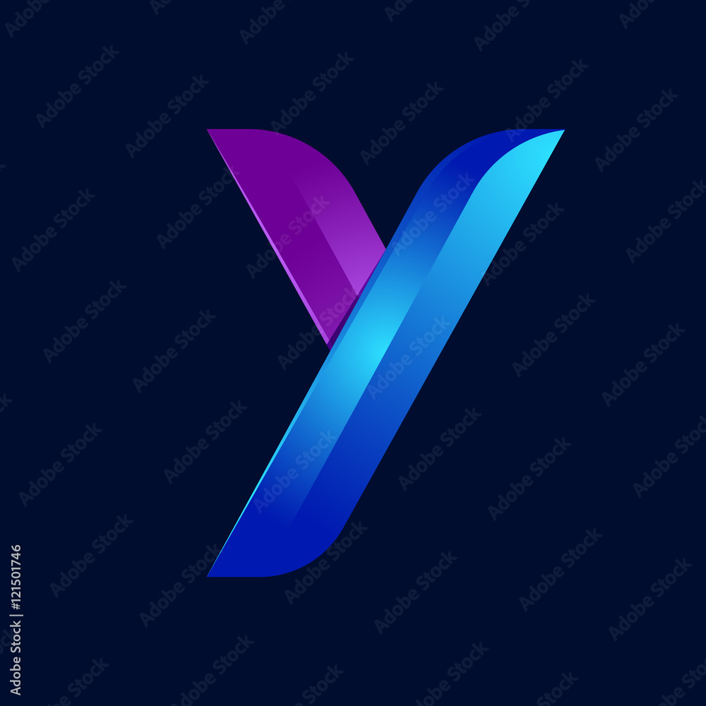 The Letter Y In Purple