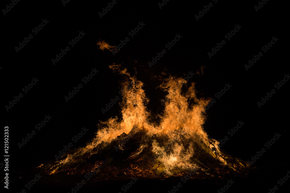 Double Flames Stock Photo | Adobe Stock
