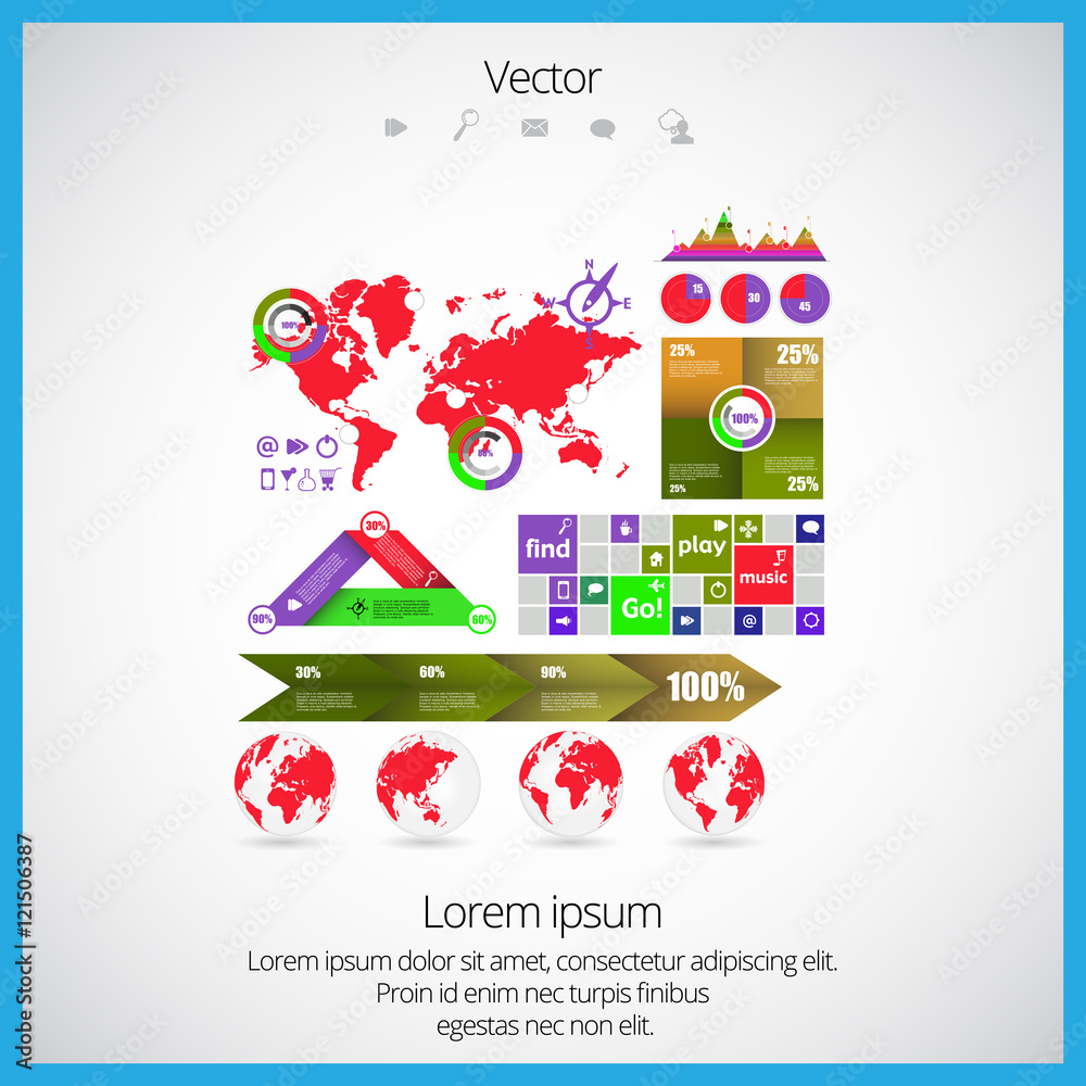 Vector illustration of infographic Stock Vector | Adobe Stock