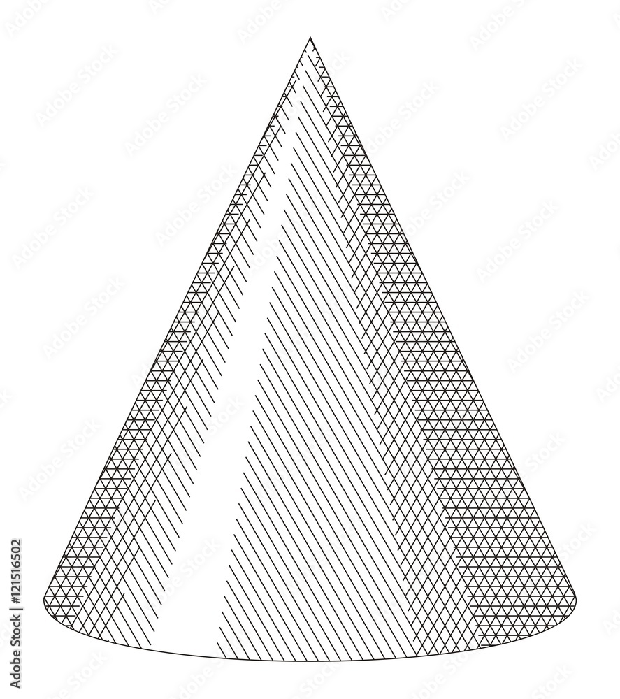 cone abstract object Stock Vector | Adobe Stock