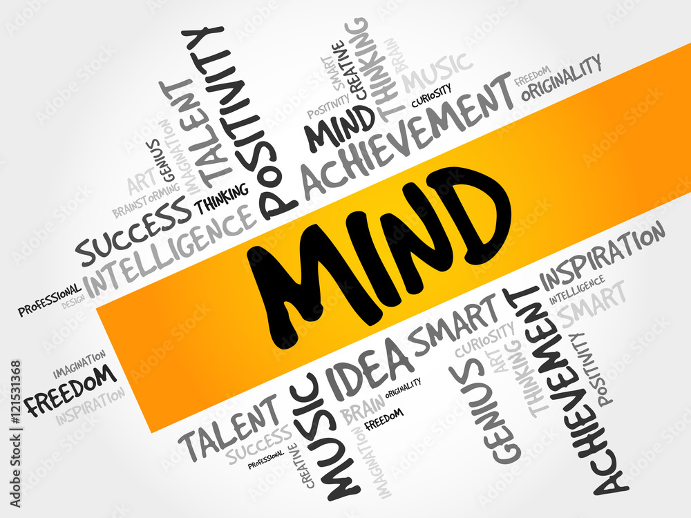 MIND word cloud, business concept presentation background Stock Vector ...