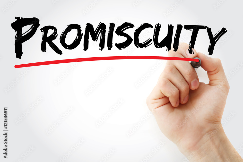 Hand writing Promiscuity with marker, concept background Stock Photo ...