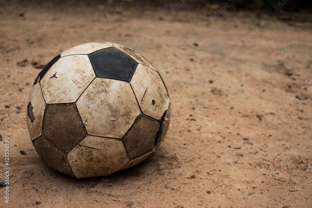 Football old. Stock Photo | Adobe Stock