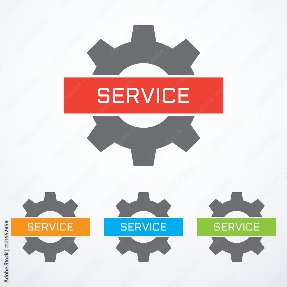 Set of service icons Stock Vector | Adobe Stock