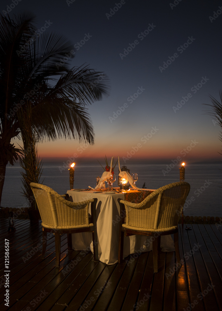 Romantic Island At Night