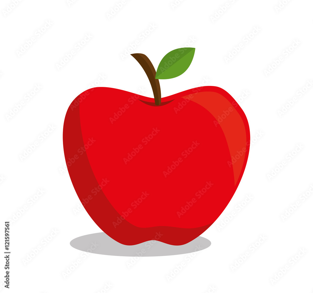 cartoon apple school design graphic vector illustration eps 10 Stock ...
