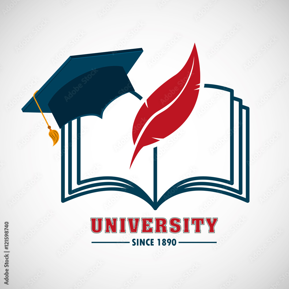 university emblem education icon vector illustration design Stock ...