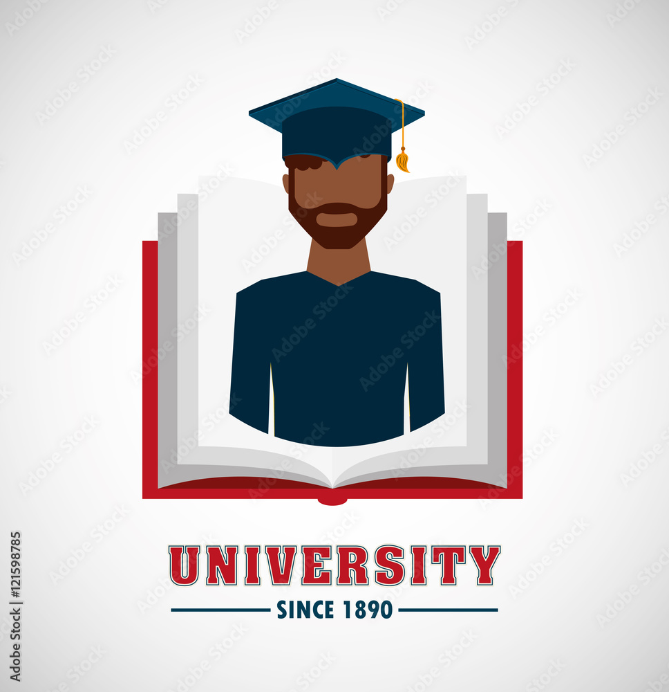 university student graduation icon vector illustration design Stock ...