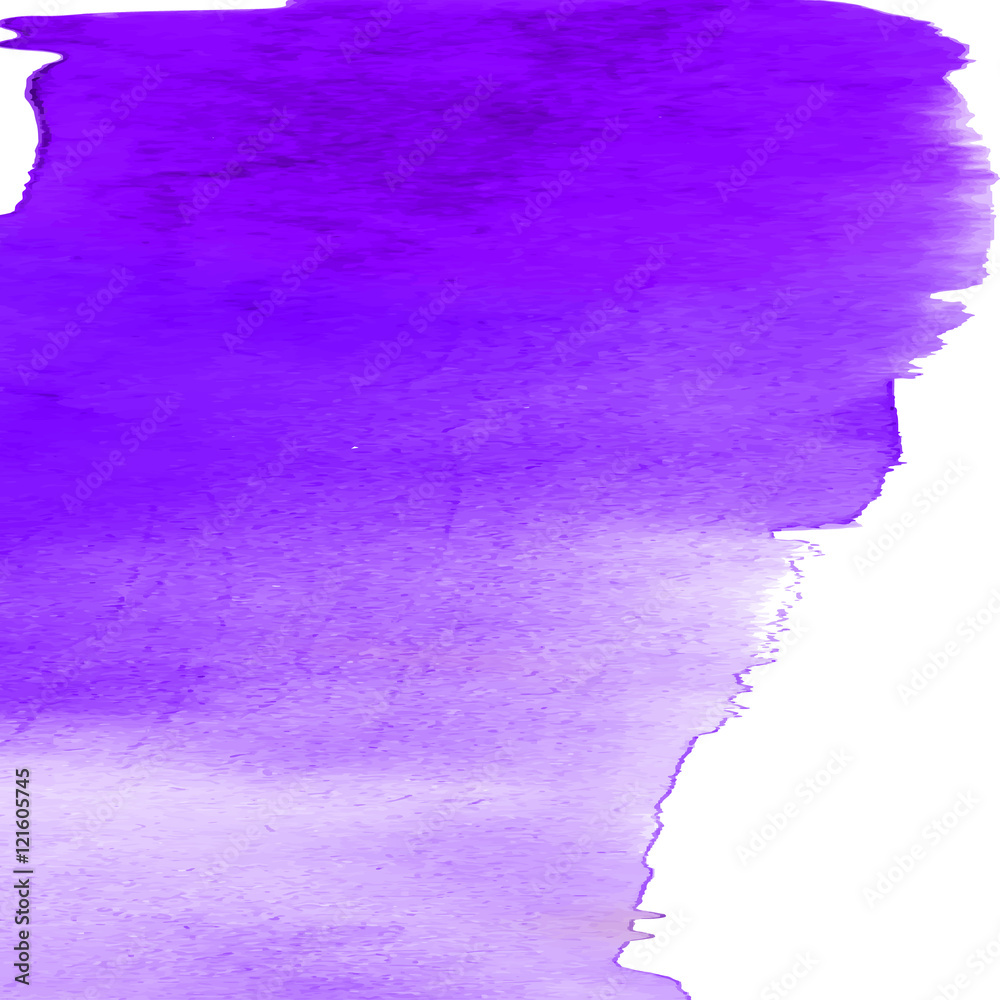 wet vector violet retro watercolor dye design template for a background ...