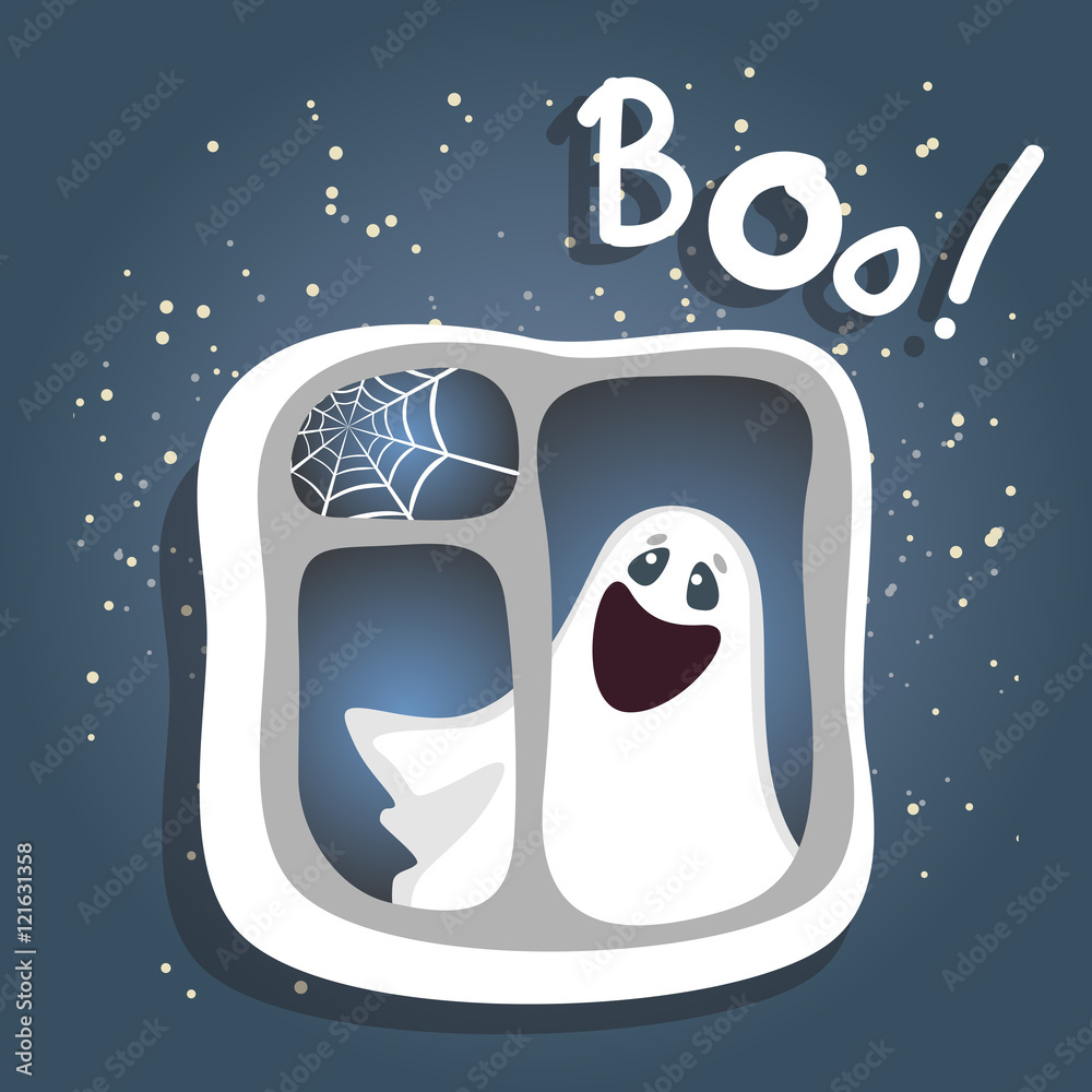 cartoon phantom Stock Vector | Adobe Stock