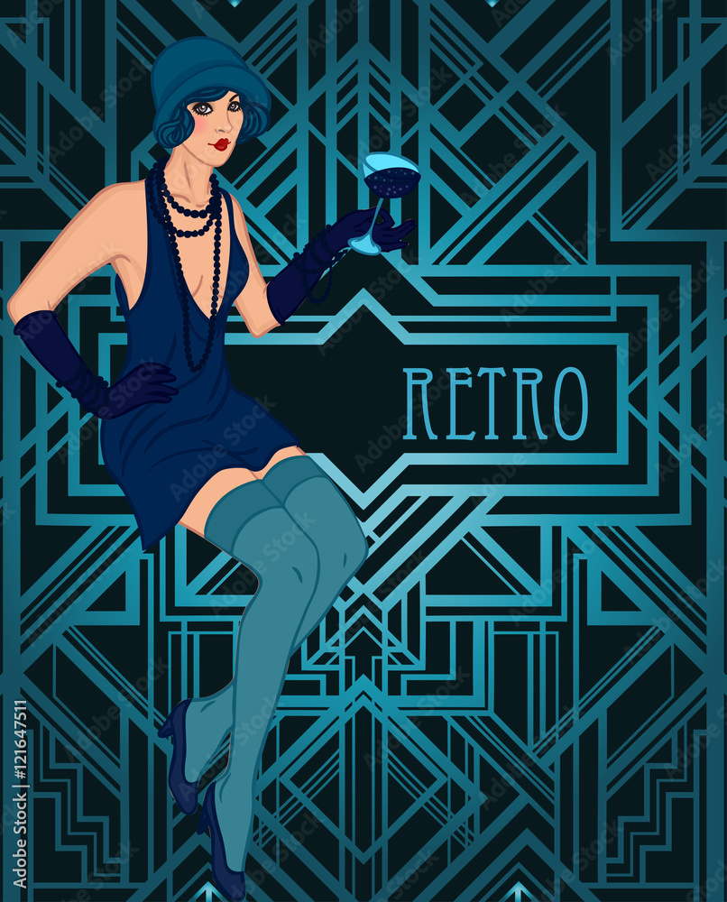 Flapper Party Invite