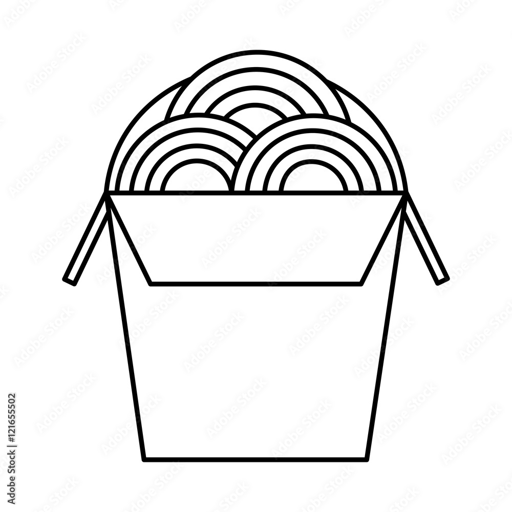 box of spaghetti icon vector illustration design vector de Stock ...