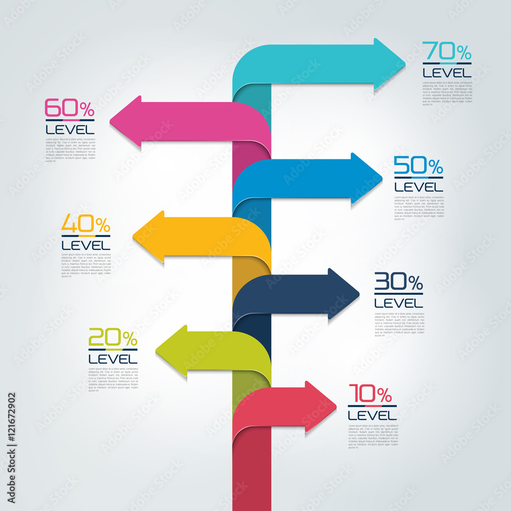 Timeline vertical report, template, chart, scheme, step by step ...