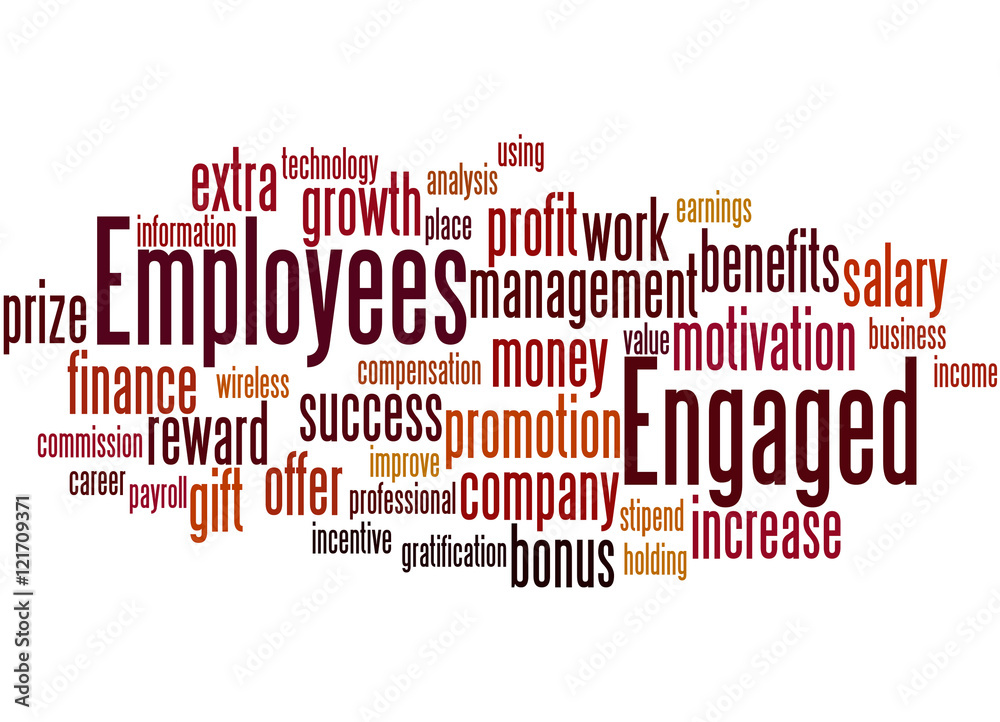 Engaged employees, word cloud concept 8 Stock Illustration | Adobe Stock