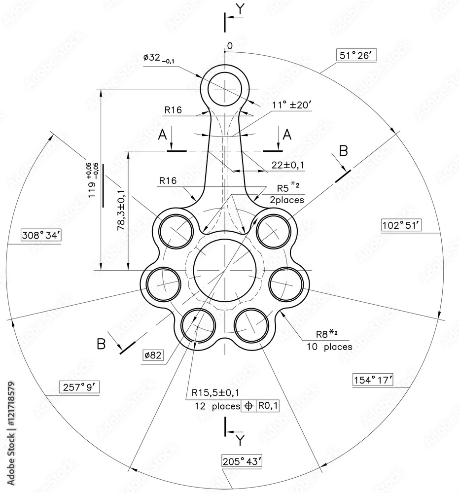 Example of industry document blueprint Stock Illustration | Adobe Stock