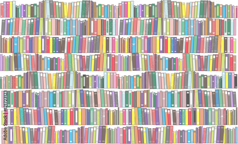 Books - vector illustration Stock Vector | Adobe Stock