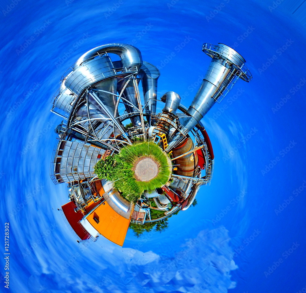 Mechanical planet Stock Photo | Adobe Stock