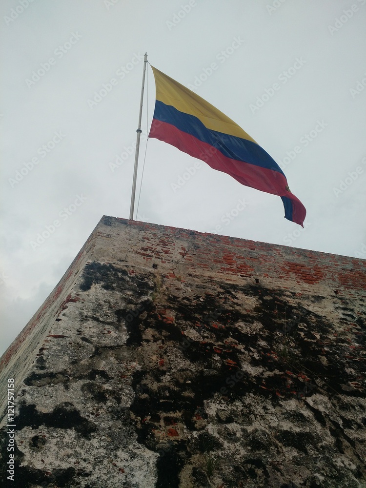BANDERA DE COLOMBIA Stock Photo | Adobe Stock
