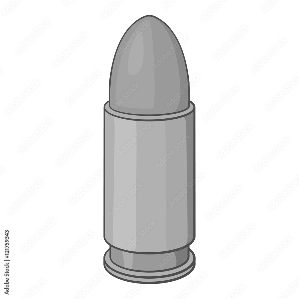 Bullet icon in black monochrome style isolated on white background ...