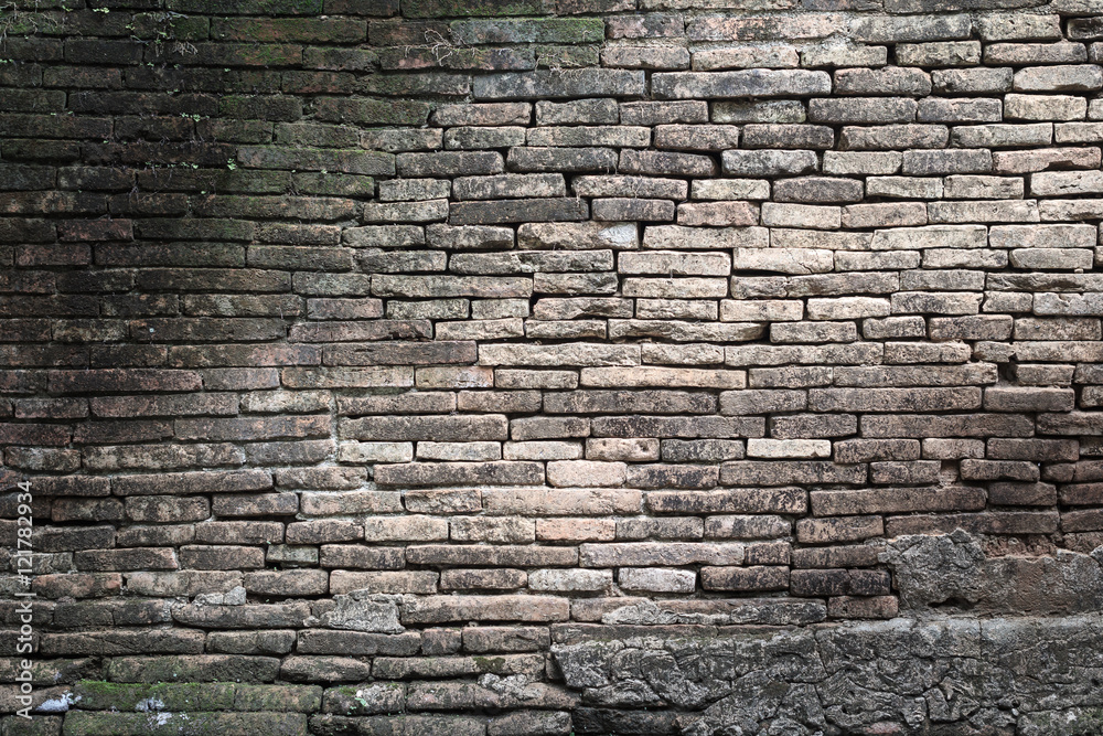 Brick wall texture pattern or brick wall background for interior or ...