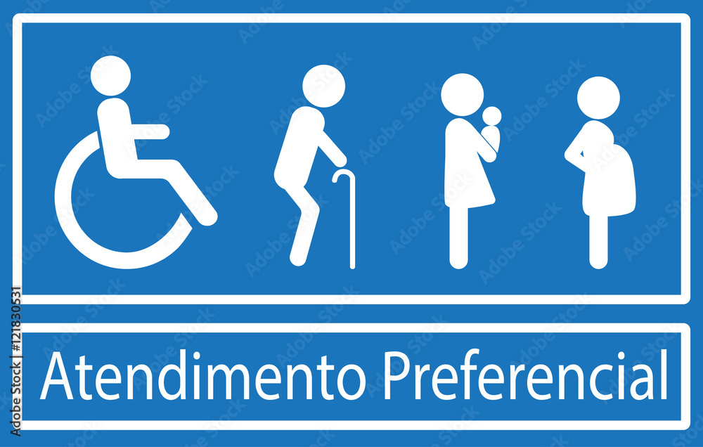 Atendimento Preferencial is priority treatment in portuguese language ...