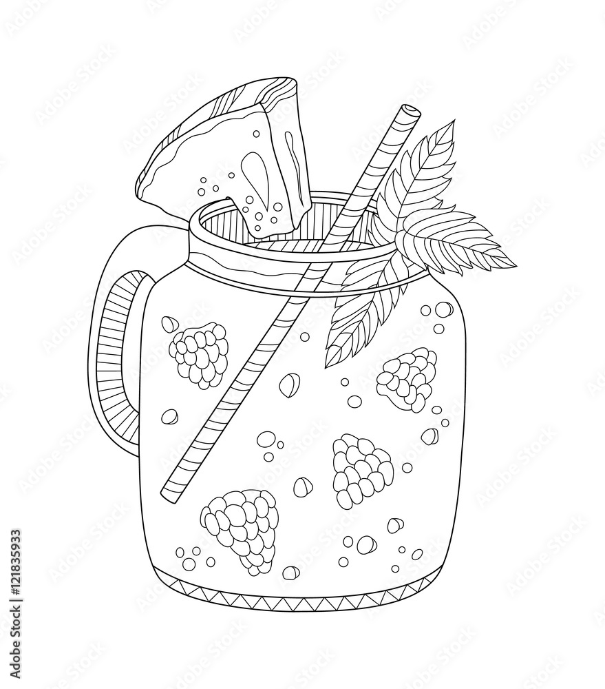 Lemonade Coloring Page