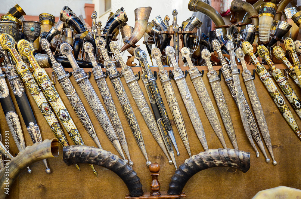 Stockfoto souvenirs for sale, Mtskheta, Georgia. Georgian national ...