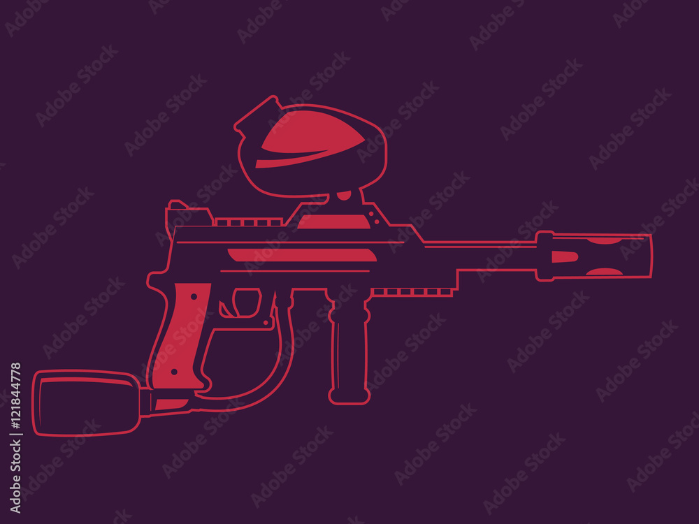 Paintball Gun Vector