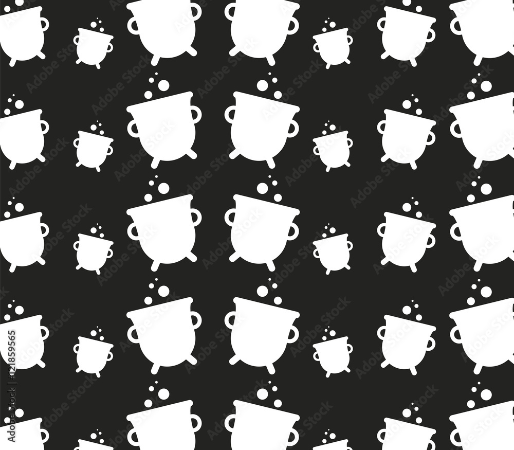 pot pattern for halloween vector de Stock | Adobe Stock