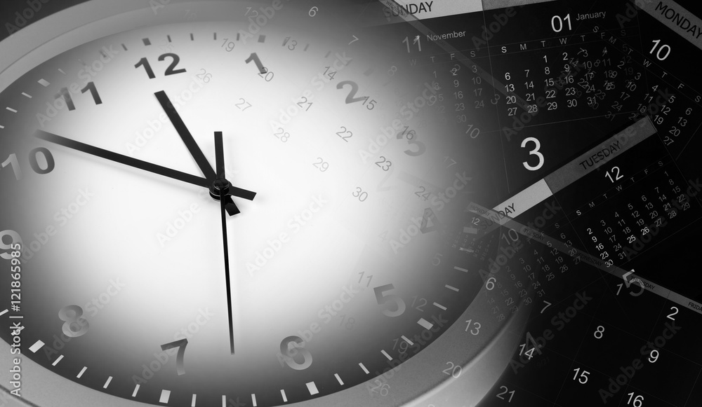 Clock and calendars Stock Photo | Adobe Stock