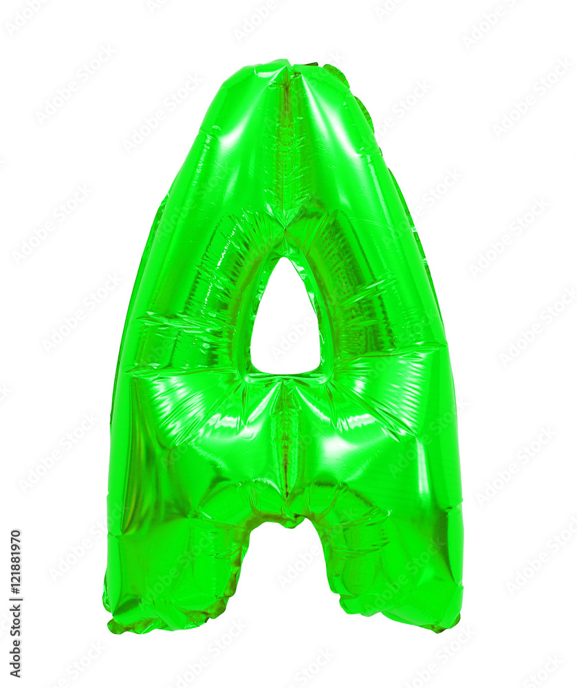 letter A from a balloon Stock Photo | Adobe Stock