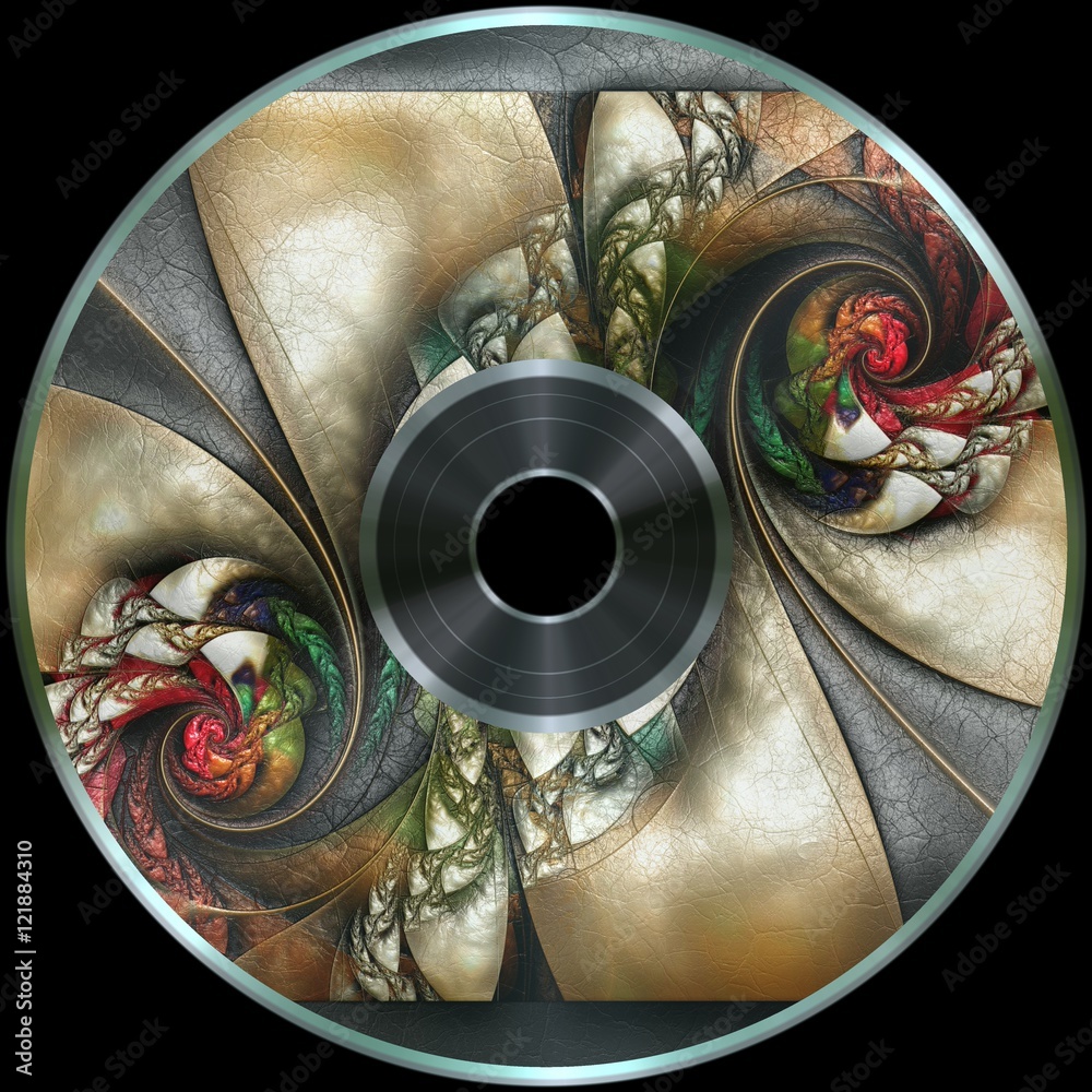 Premade digital media disc render Stock Illustration | Adobe Stock