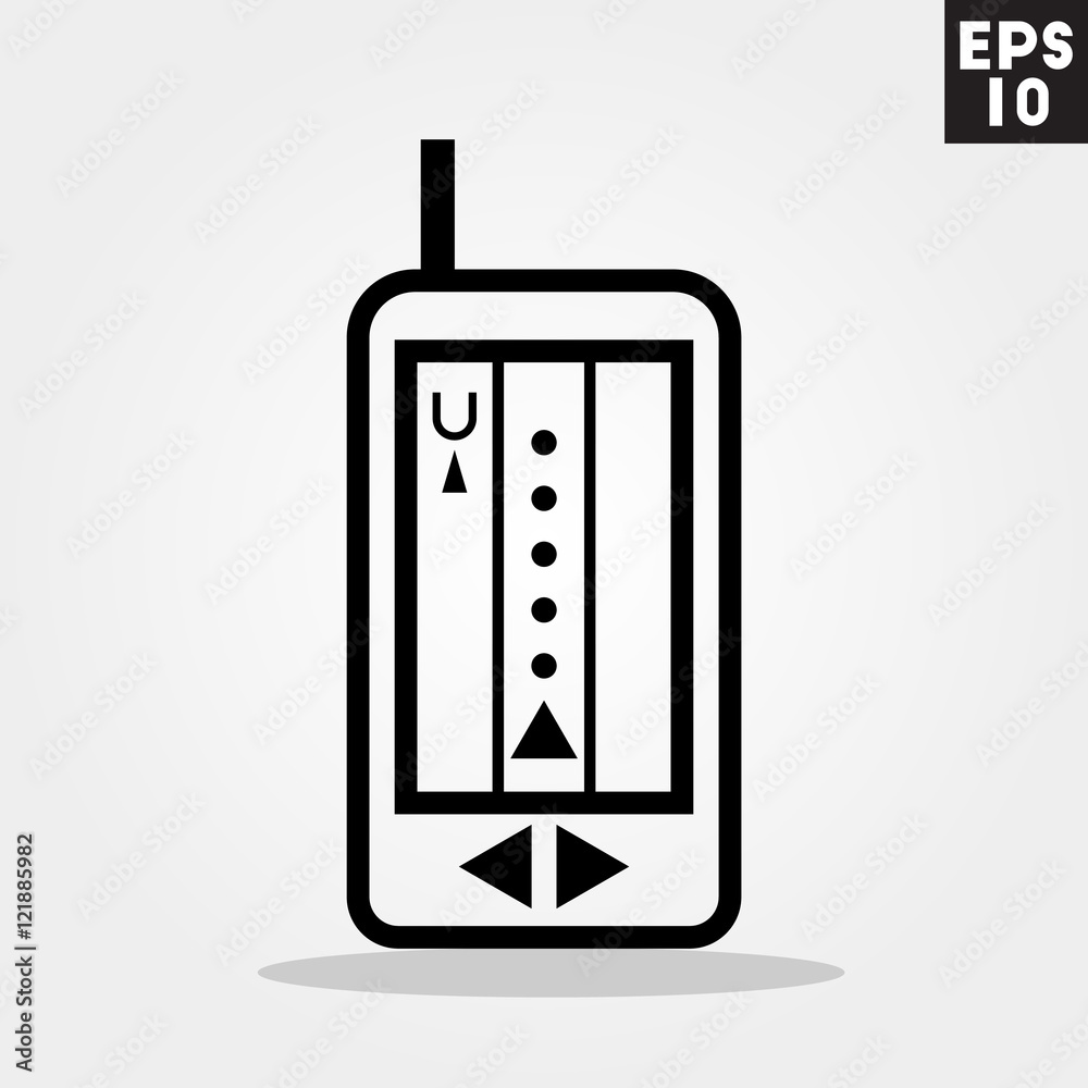 Global Positioning System icon in trendy flat style isolated on grey ...