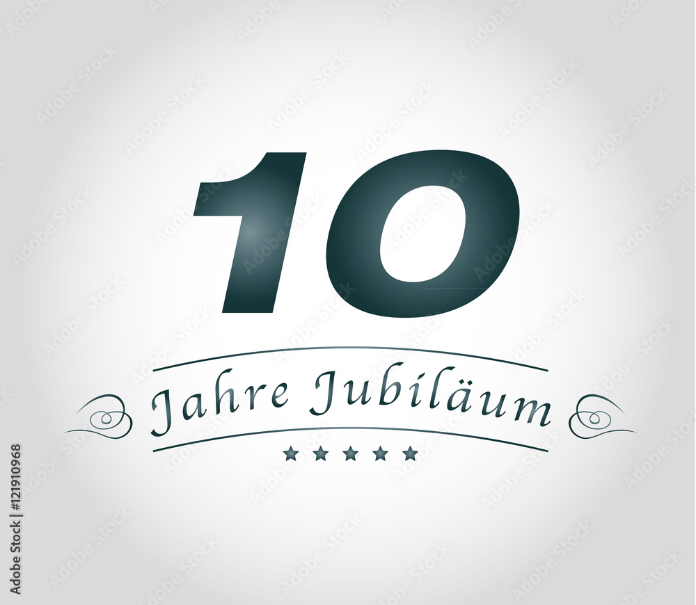 10 jahre jubiläum grafik Stock Vector | Adobe Stock