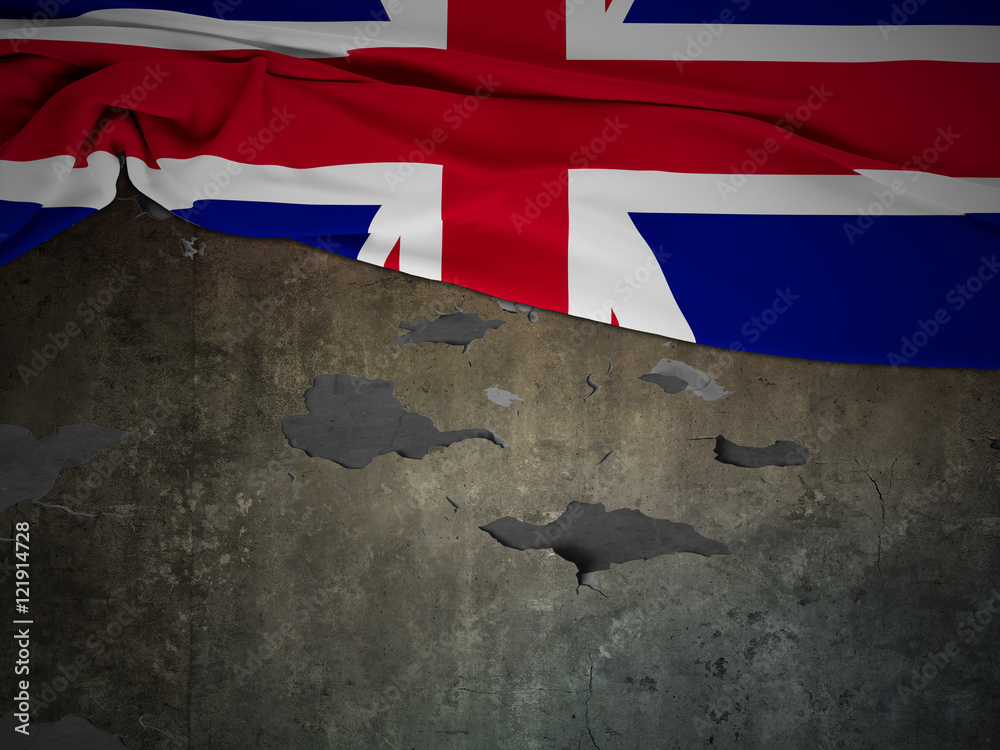 England flag of fabric texture with concrete texture dark backgr Stock ...