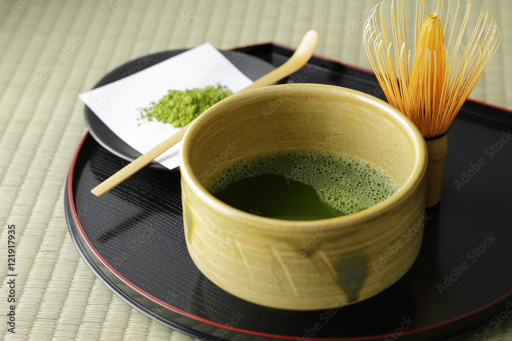 抹茶 Japanese maccha green tea Stock 写真 | Adobe Stock