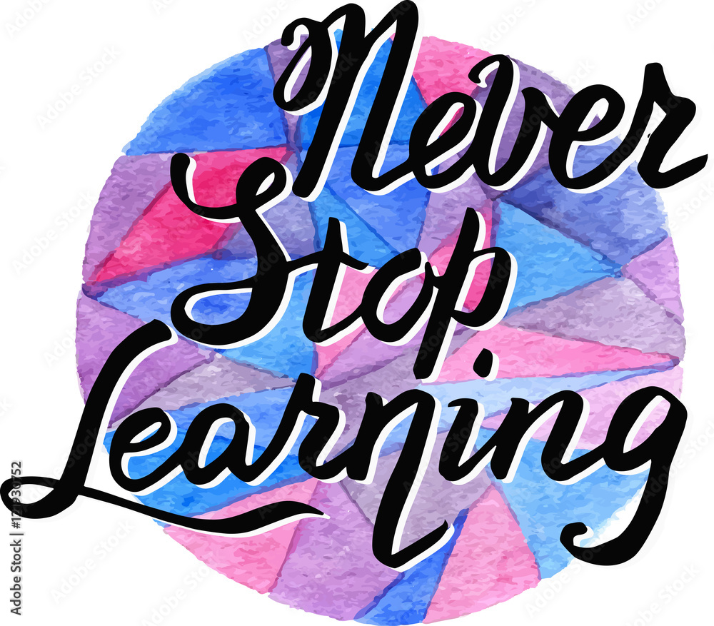 Hand-drawn template with lettering for poster, card, banner. Text ...