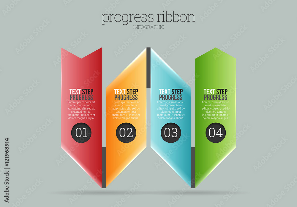 Progress Infographic Stock Template | Adobe Stock