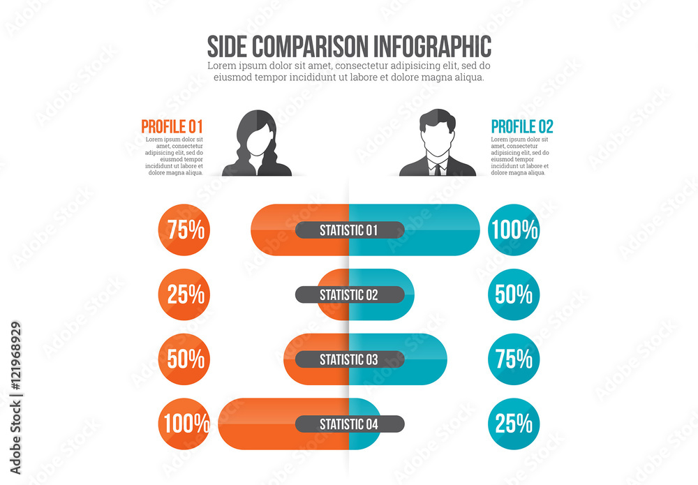 Side Comparison Infographic Stock Template Adobe Stock side-comparison-infographic-stock-template-adobe-stock