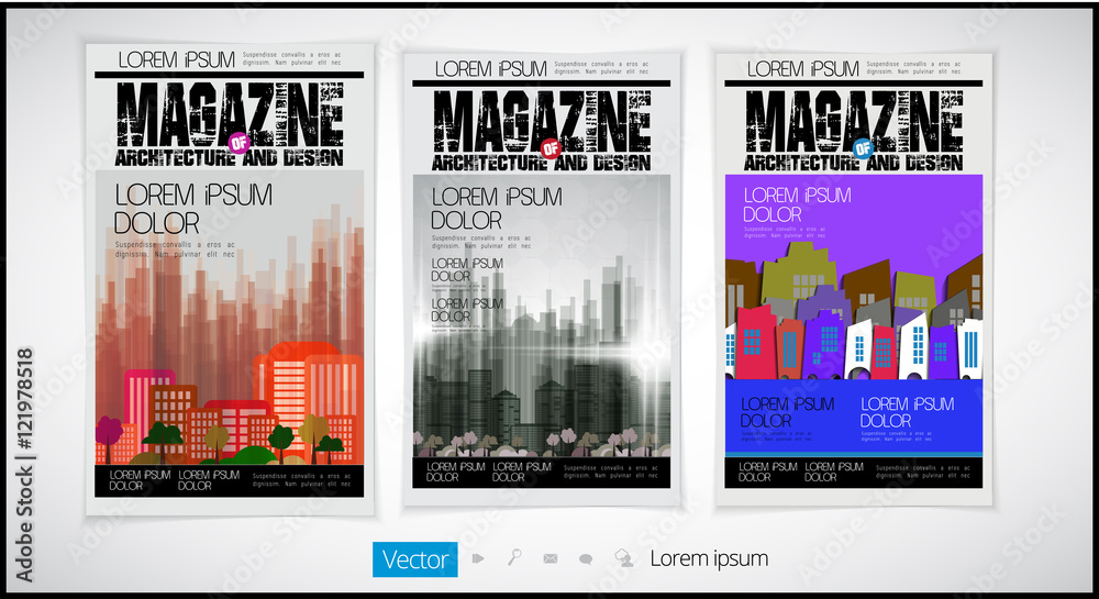 Newspaper template with infographic elements, vector Stock Vector ...