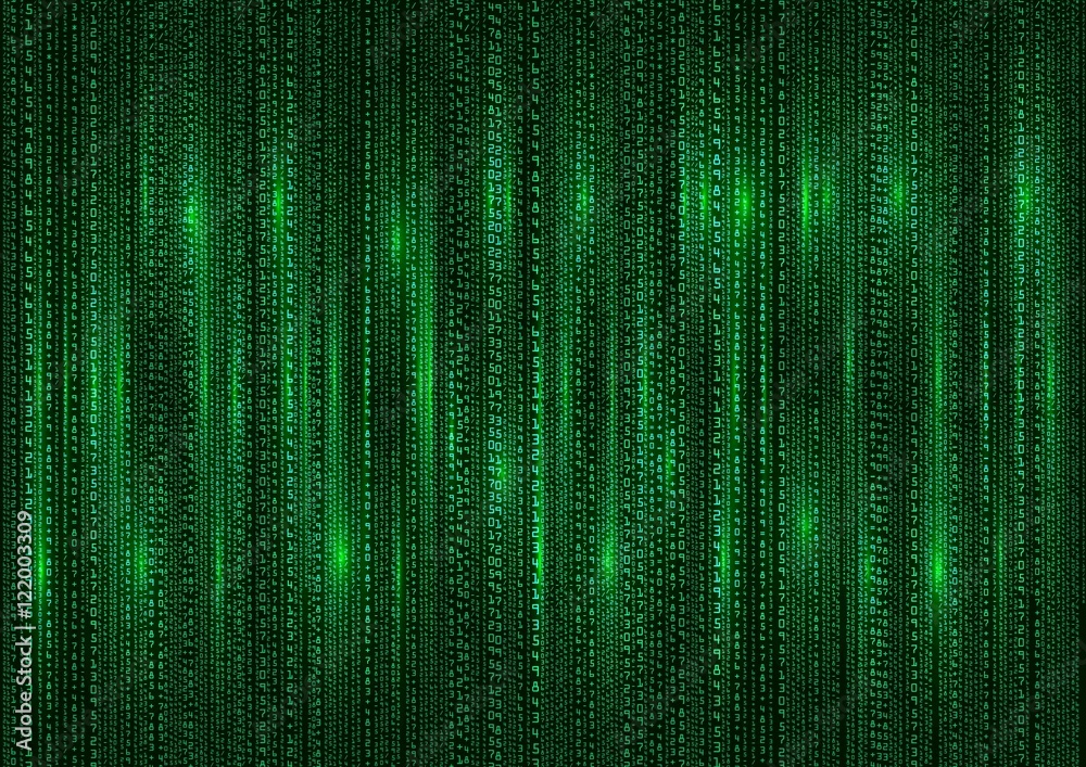 Abstract Technology Background Binary Computer Code Programming Coding Hacker Concept