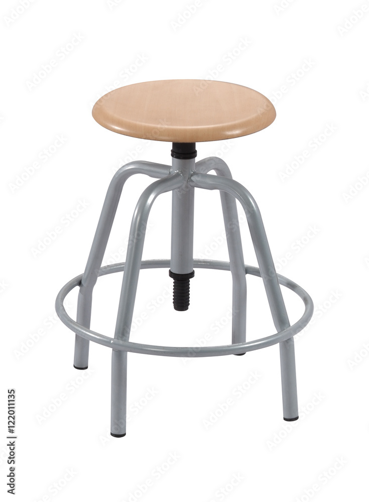 Stool isolated on white background with clipping path. Stock Photo ...