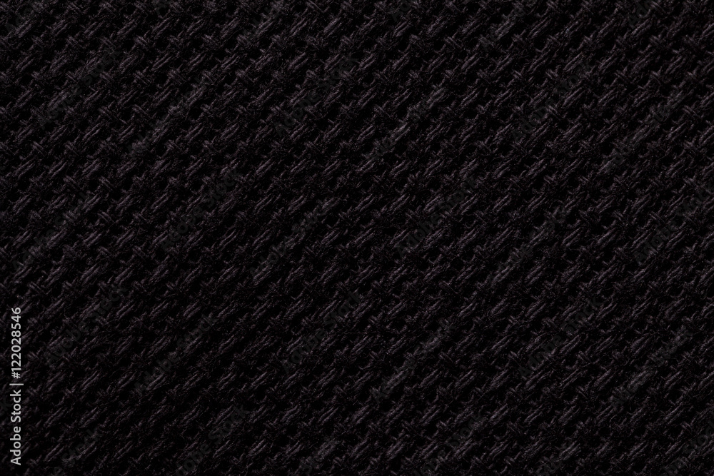Black textile background closeup. Structure of the fabric macro Stock ...