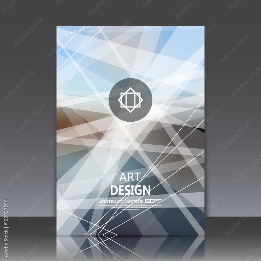 Abstract composition,urban city tangled background, a4 brochure title ...