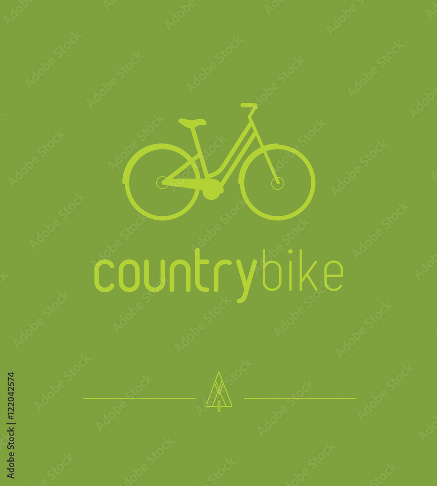 Vélo, logo, identité visuelle, sport, loisirs, famille, randonnée Stock ...