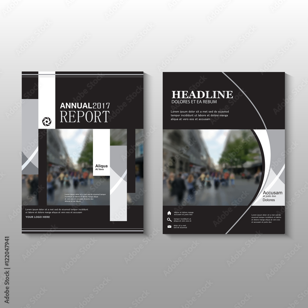 Cover Design - Vector Illustration, Graphic Design. Leaflet Brochure ...
