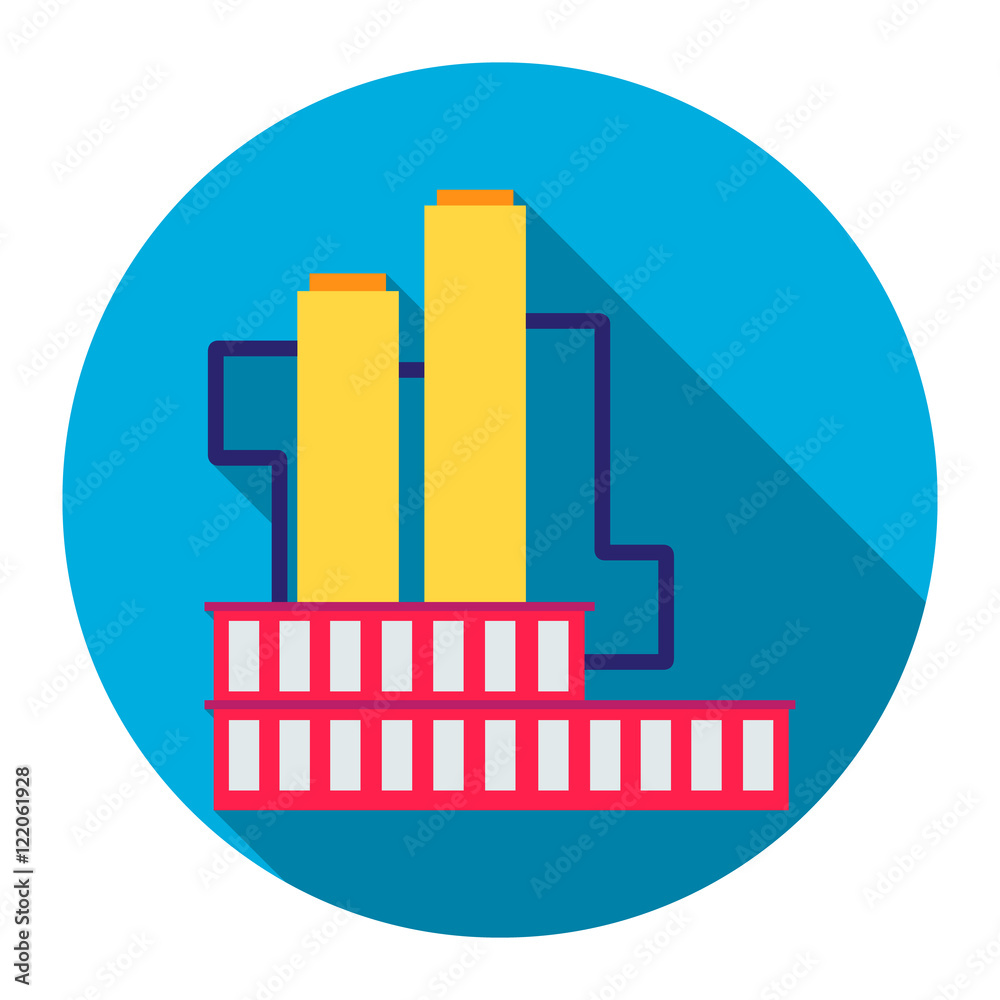 Factory icon of vector illustration for web and mobile Stock Vector ...