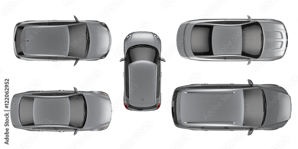 Set of Top view cars Stock Illustration | Adobe Stock