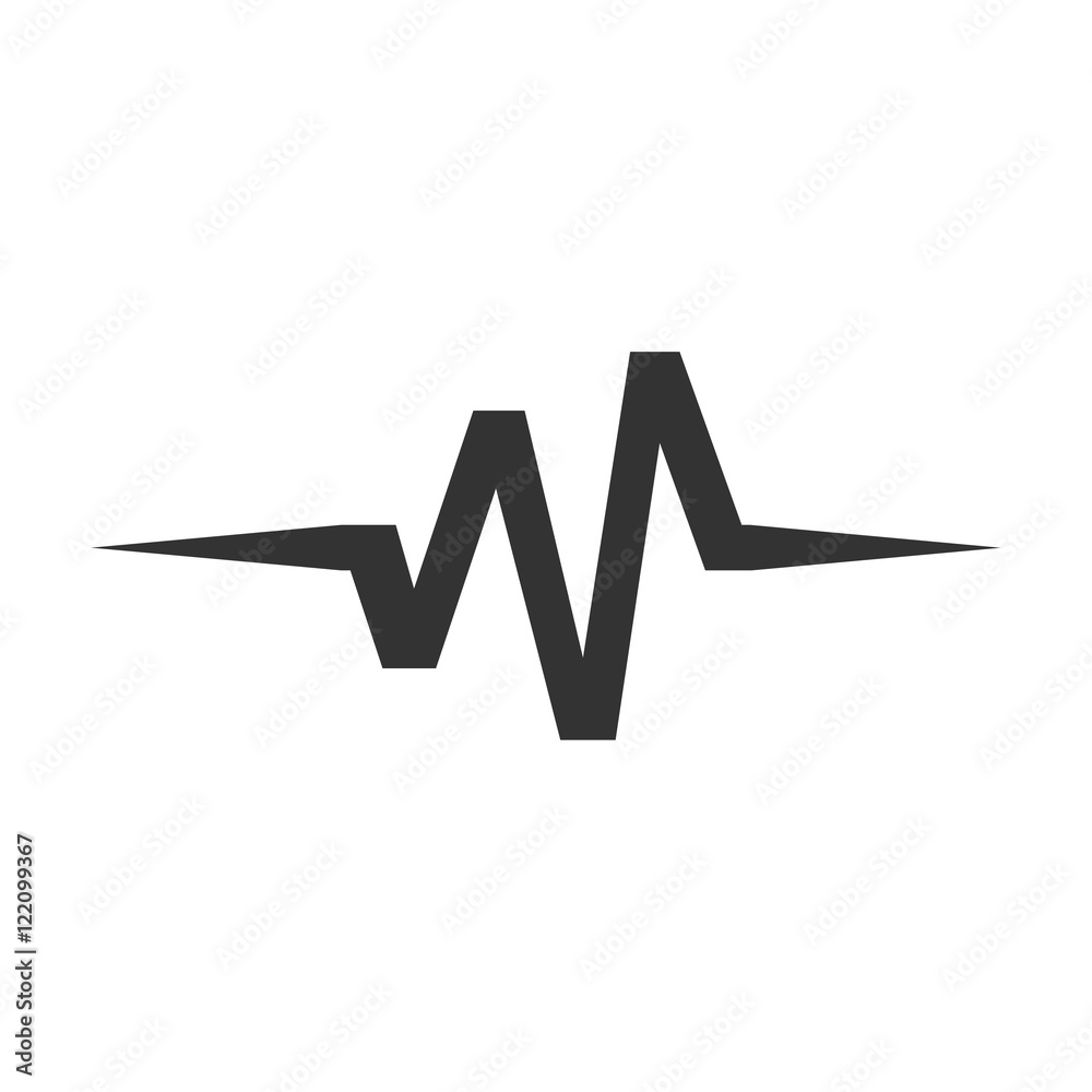 Wave sound vector logo design Stock Vector | Adobe Stock